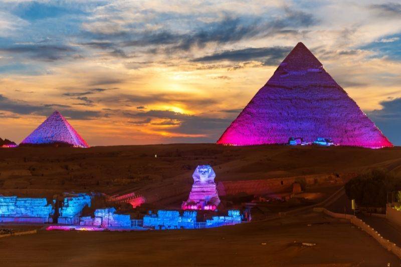 SOUND & LIGHT SHOW AT GIZA PYRAMIDS - Upper Egypt Tours