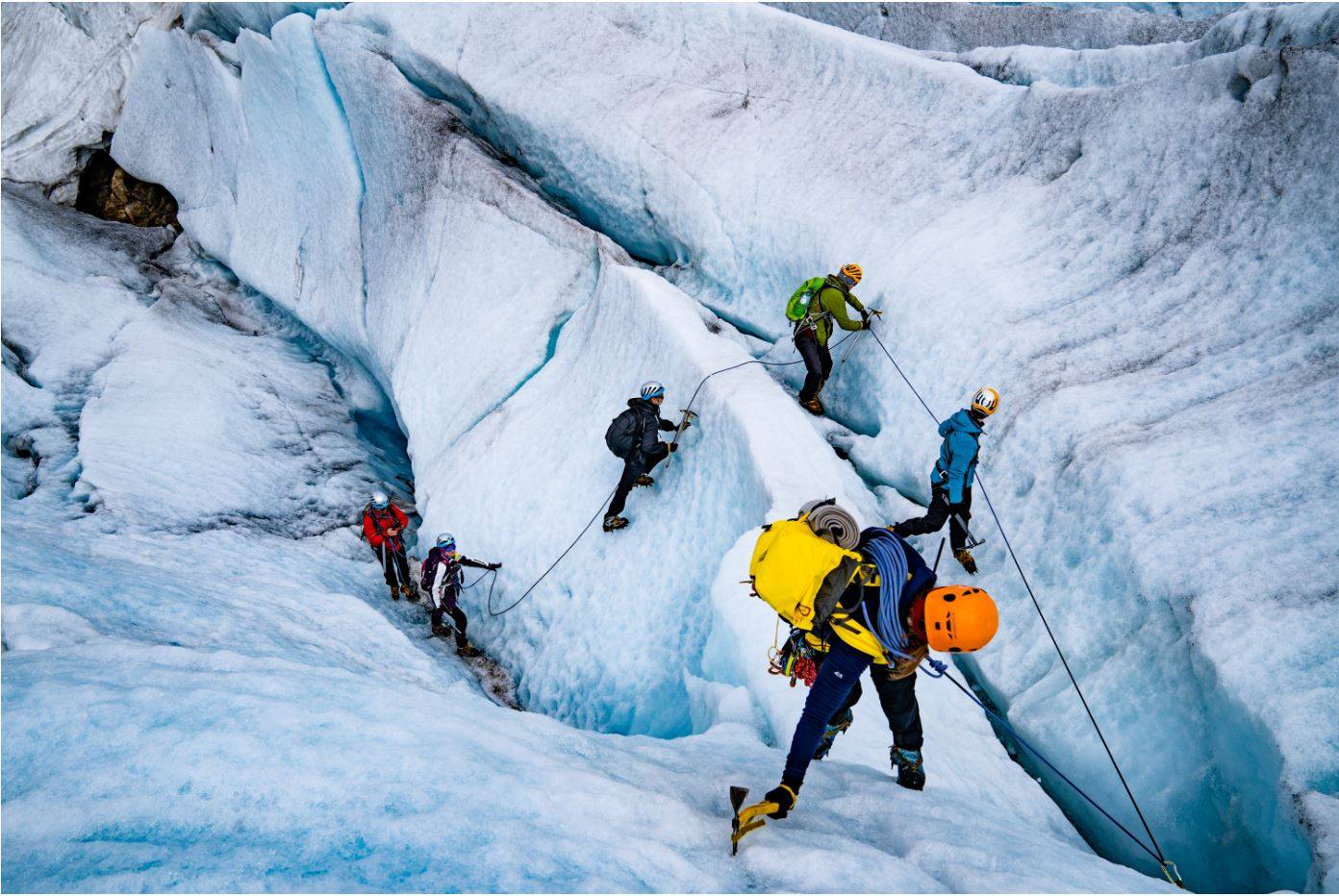 Blue Ice Hike, Fonna Glacier Ski Resort - Panoram view - Top of ...