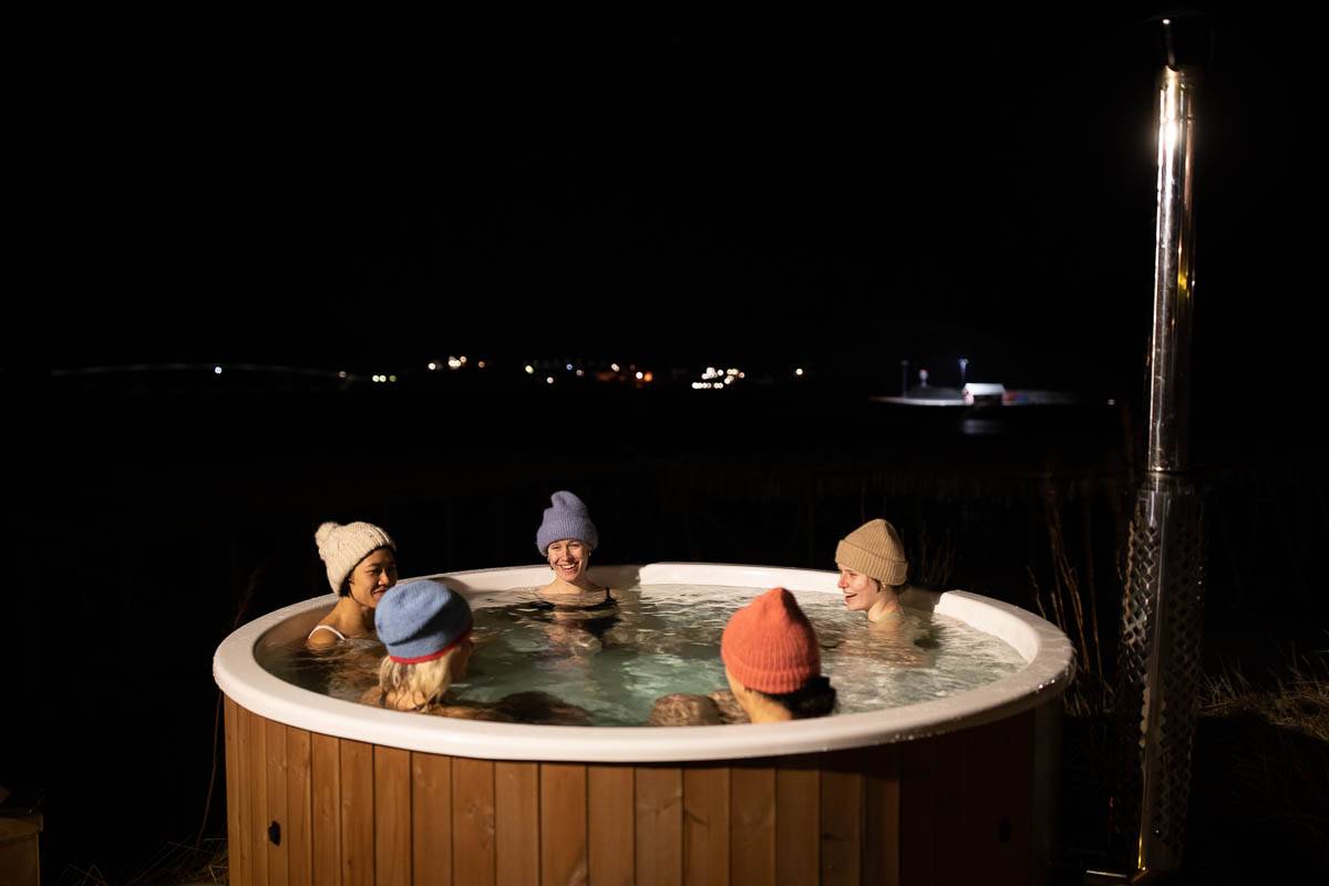 Soaking in a wood fired Hot Tub - Extended experiences: Reine ...